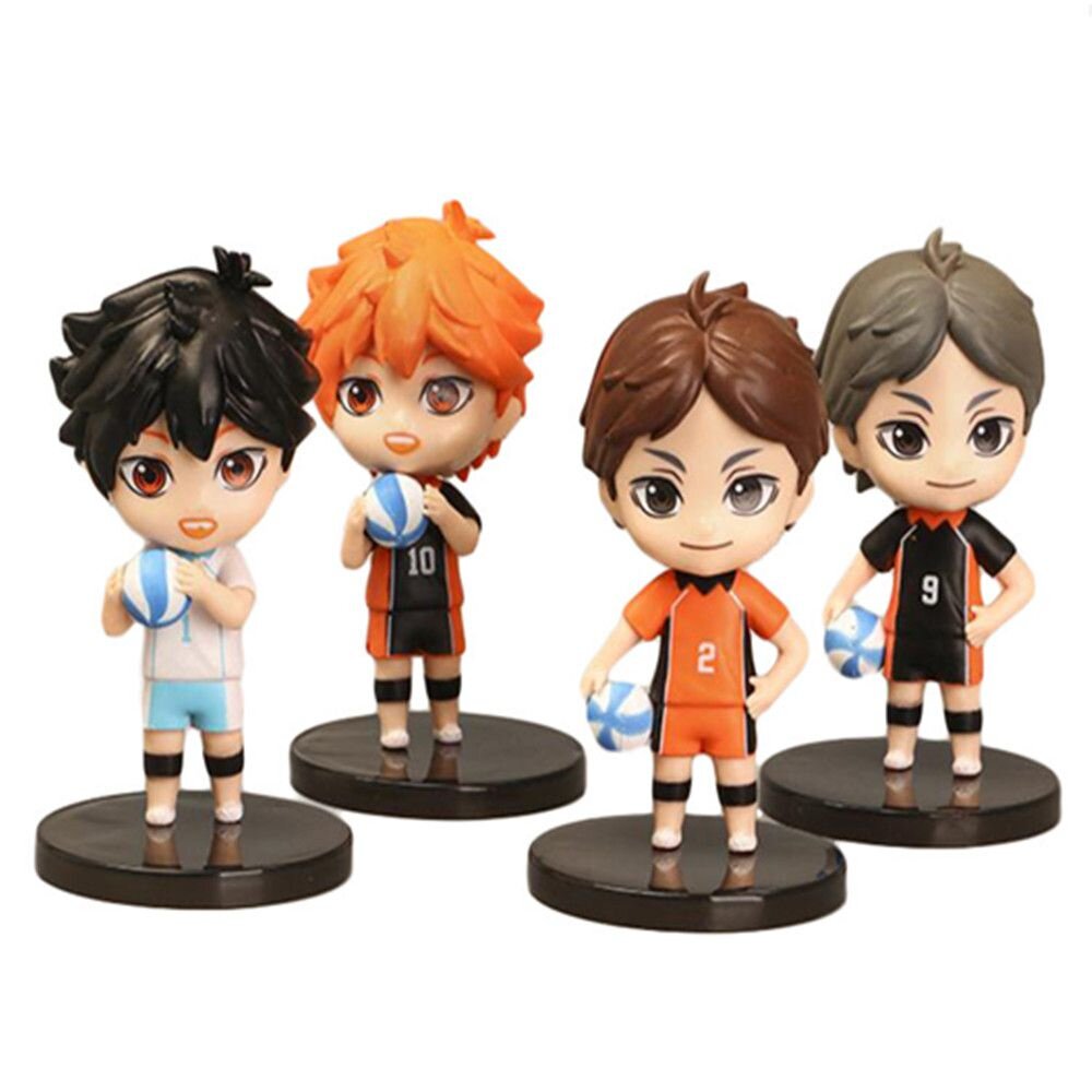 Набор фигурок haikyuu hinata shoyo, 4 шт, для детей