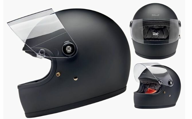 Biltwell Мотошлем, цвет: черный матовый, размер: M