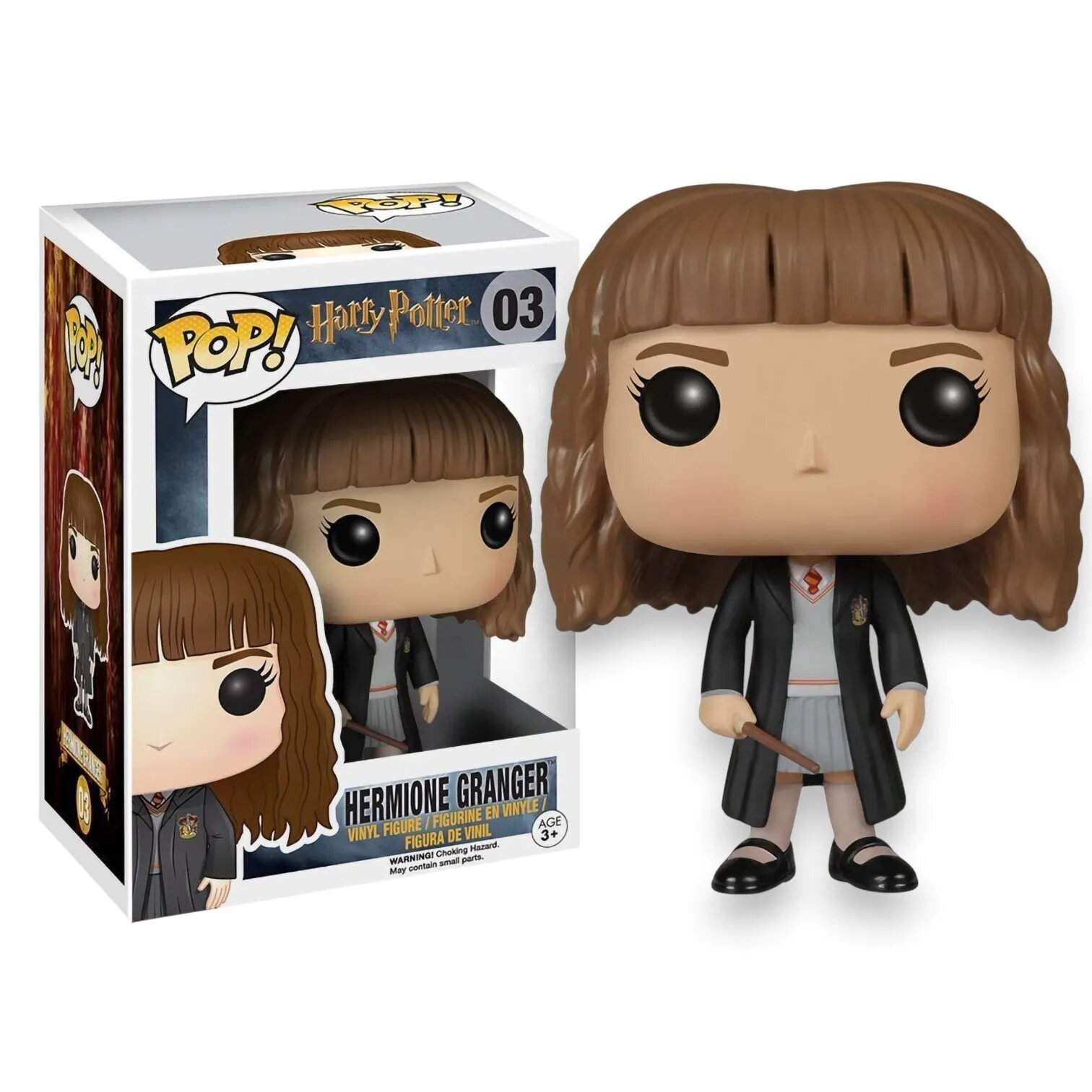Фигурка Funko Pop! коллекционная Гермиона из фильмов про Гарри Поттера с волшебной палочкой 03 (Фигурка Фанко Поп)