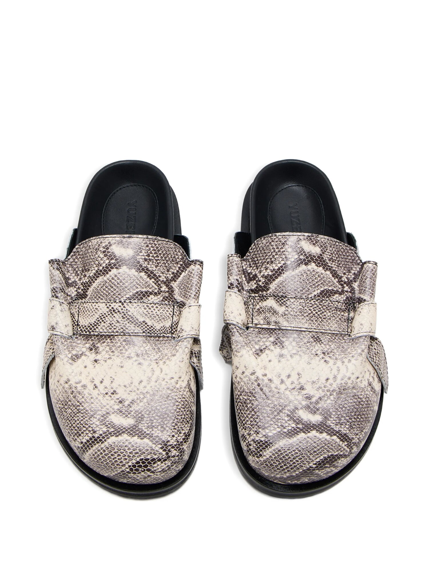 Мюли Yuzefi Snake-print flat mules, размер 39, разноцветный — фото 1