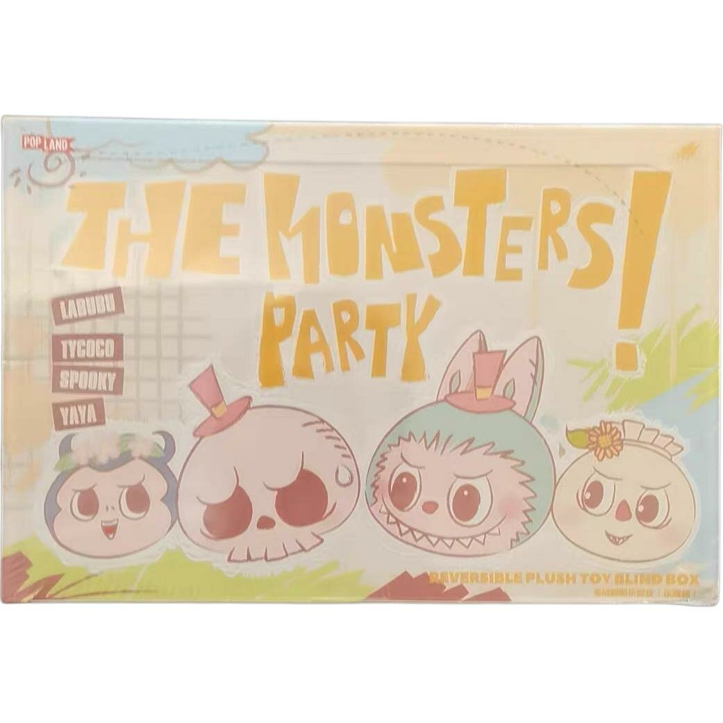 POP MART THE MONSTERS Party Collection Plush Mystery Box With Flap Mystery Boxes Single Mystery Box/Full Box 6 Pcs null