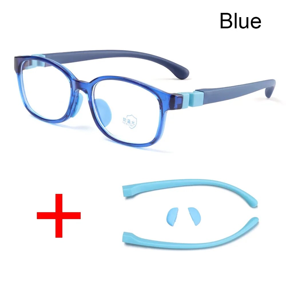 Детские очки blue, квадратные, от синего света