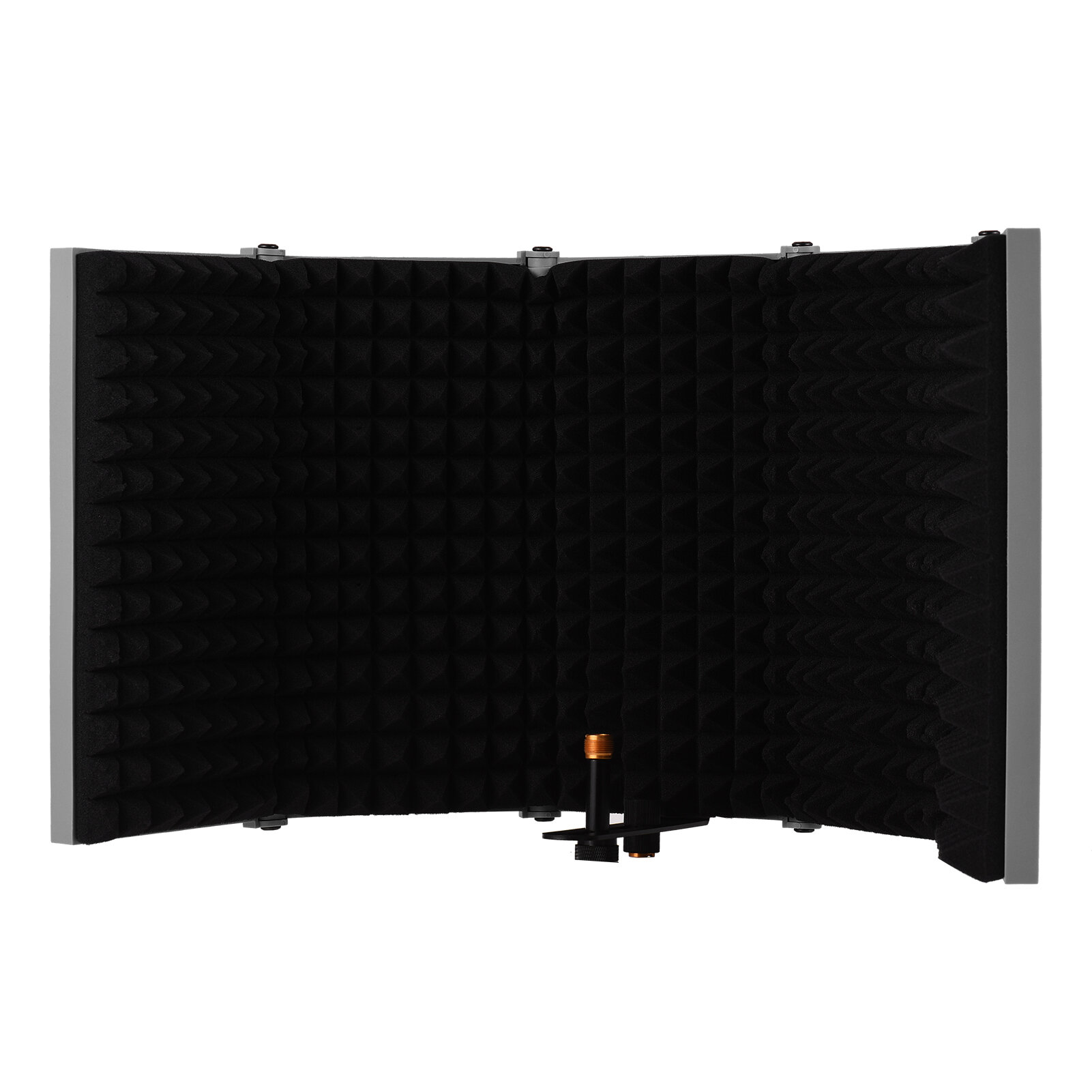 5-door Professional Studio Recording Microphone Isolation Shield Folding Pop Filter Microphone Wind Screen с высокой плотностью пены EVA для поглощения звука, запись оборудования, Цвет: Синий / Серый / Розовый / Красный (Выбор), Материал: ABS+пена,