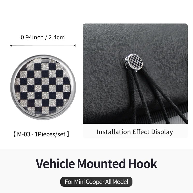 1 шт, держатель из сплава, зажим для хранения, крепеж для кабеля, ключ, наклейка для салона автомобиля для Mini Cooper F56 F60 R56 R60 J01 J05 F66