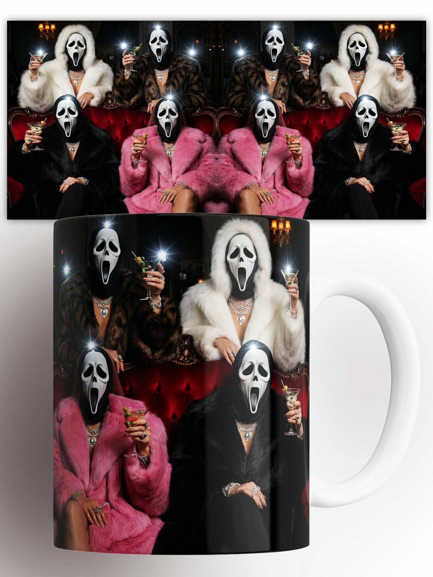 Кружка крик ужастик гламур 330 мл