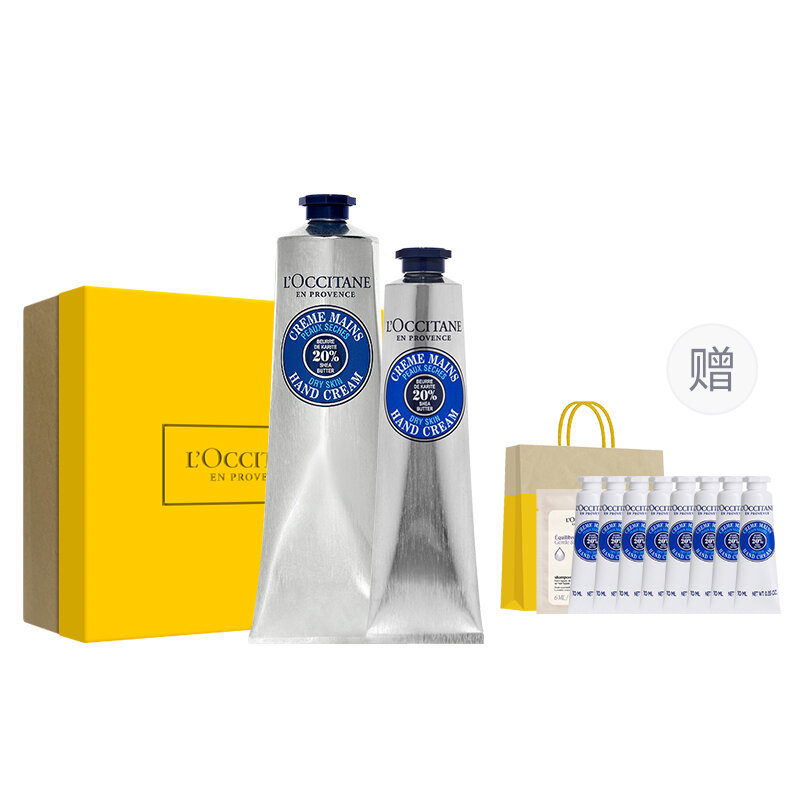 Крем для рук унисекс LOCCITANE Классический с маслом ши, Рождественская коллекция 2025, Потпури, серебристый