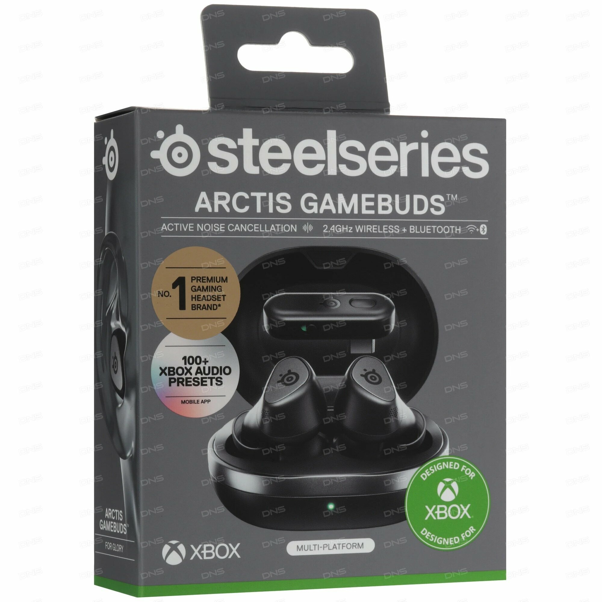 Наушники SteelSeries Gamebuds, для Xbox, беспроводные, система ANC, до 40 часов работы
