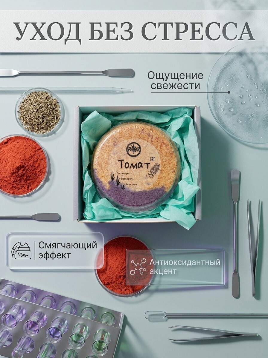 Бомбочка для ванн "Томат" — фото 1