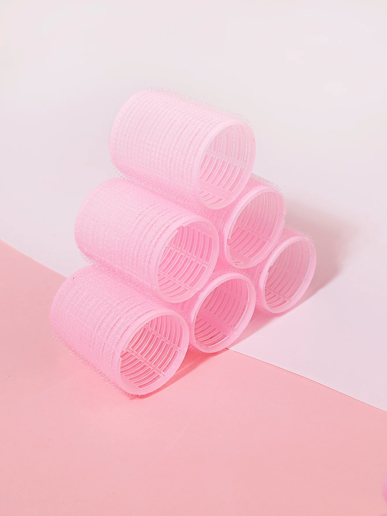 Термо-кудрявые волосы, пластиковые бигуди Pink-6DaHao-JFT