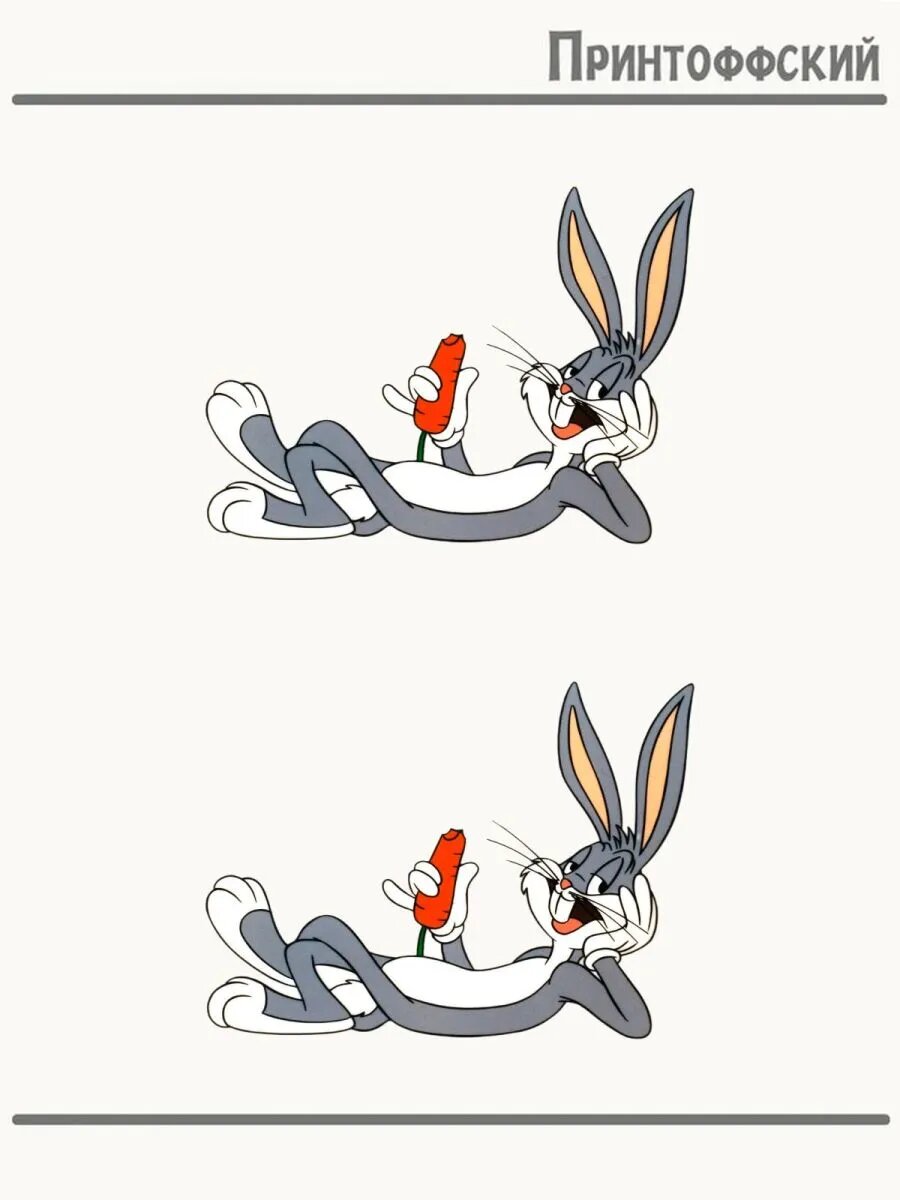 2-е (Две) Термонаклейки Бакс Бани/Bucs Bunny