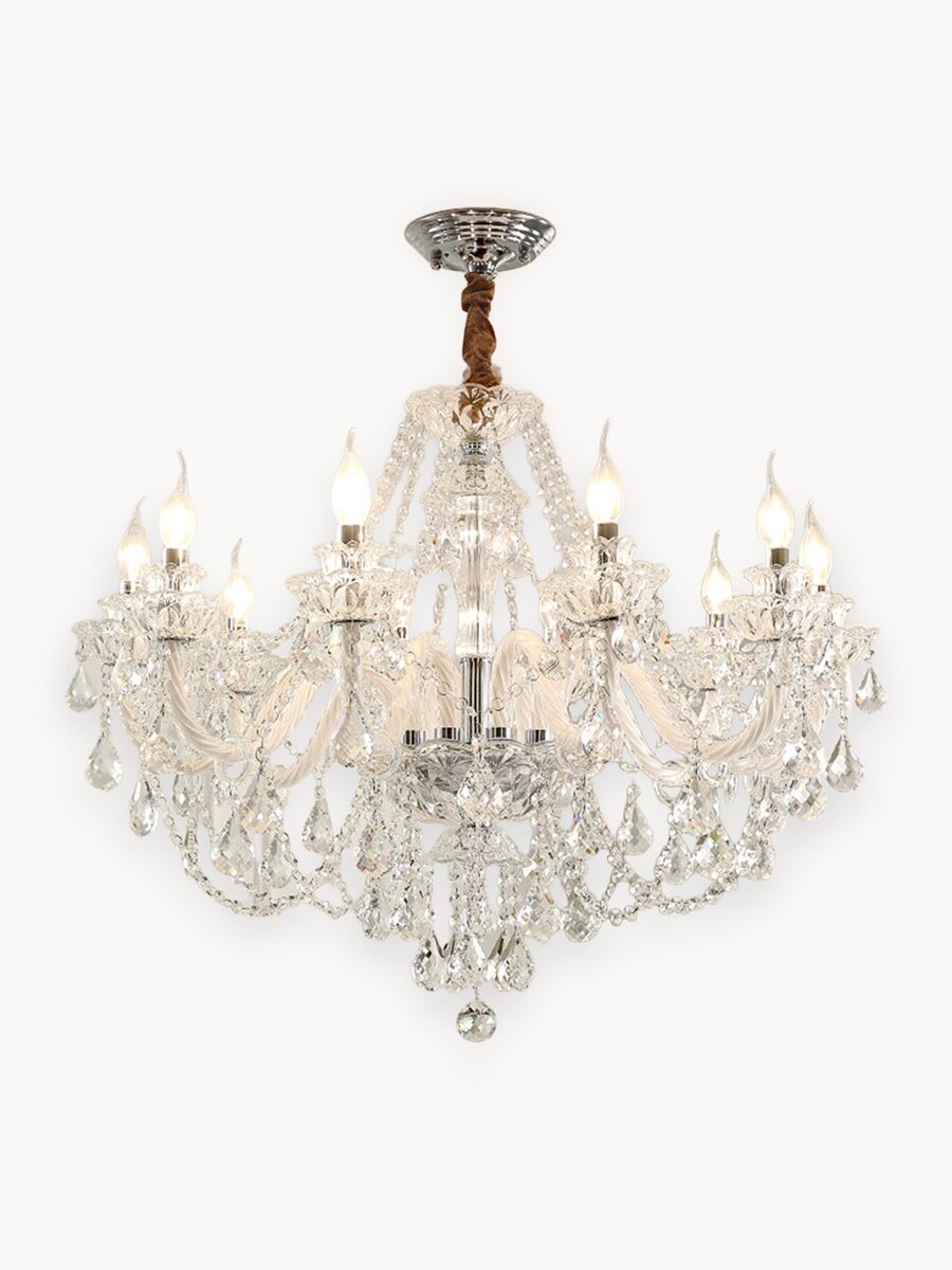 Хрустальный люстр, современный художественный стиль, роскошь, освещение, светильники