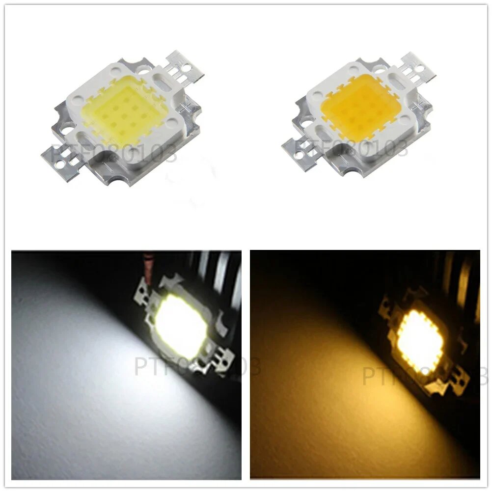TAKEY мощная COB светодиодная лампа 4000K, 10pcs 10w