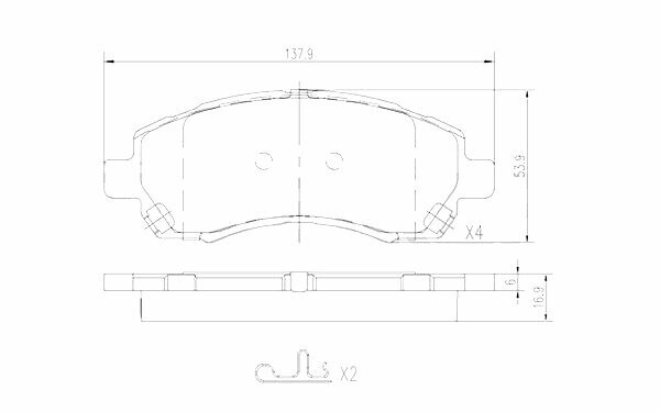 Zekkert Колодки тормозные передние для Subaru Impreza (GD GG GF GM) 96- Legacy (BD BG BK BH) 96-