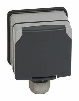 Plexo Розетка 3К+Н+З 20A IP66 090457
