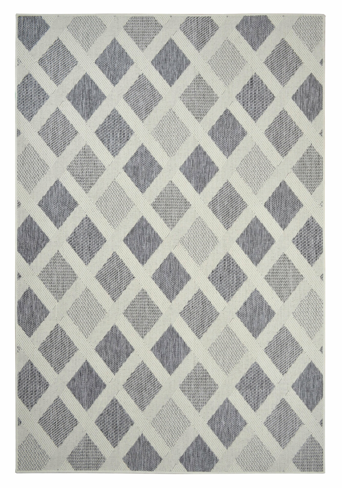 Ковер для комнаты на пол, палас в гостиную, Экспресс, 100х150, 3729 W, серый