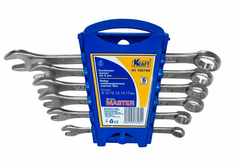 Набор комбинированных ключей Master 6 шт. арт KT700760