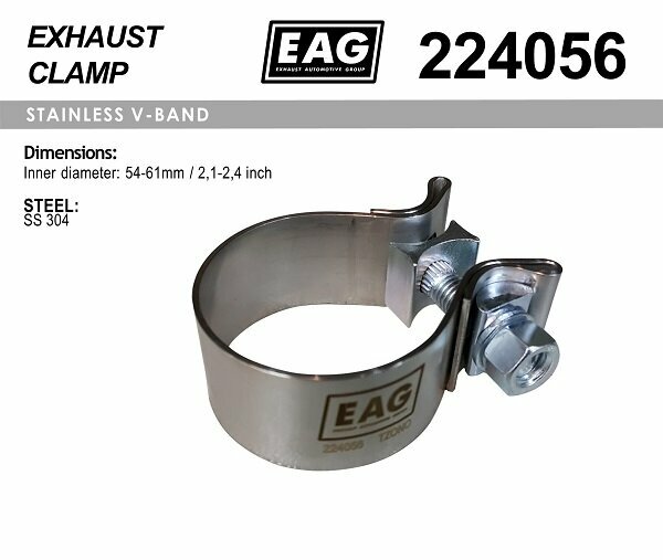 Хомут глушителя силовой SS304 EAG 224056