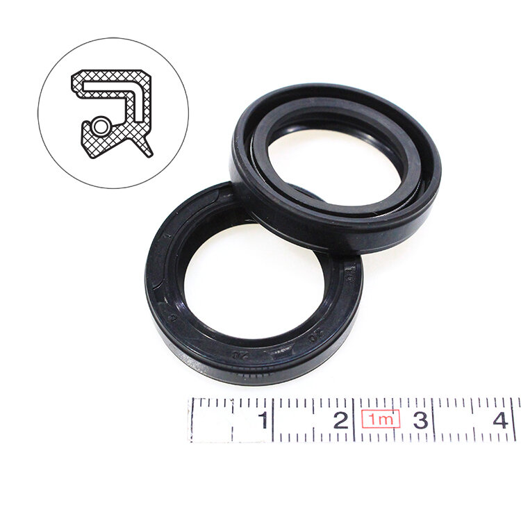 Манжета армированная (Сальник) 20х28х6 (тип 2 / TC) 70NBR (упаковка 2 шт.)