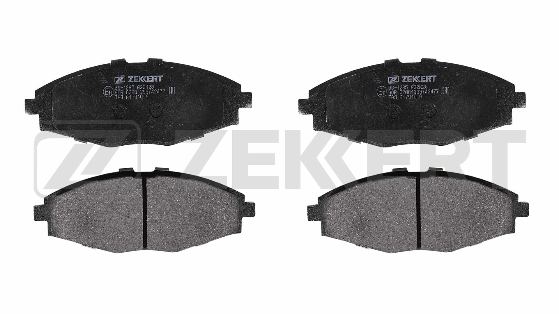 Колодки тормозные передние для Daewoo Matiz M100 (с 1998 г), Lanos KLAT (с 1997 г), Chevrolet Spark M200 (с 2005 г) дисковые арт bs-1285