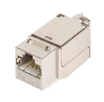 Модуль-вставка NIKOMAX NMC-KJSA2-FT-MT типа Keystone, кат.6a (Класс Ea), 500МГц, RJ45/8P8C, T568A/B, полный экран