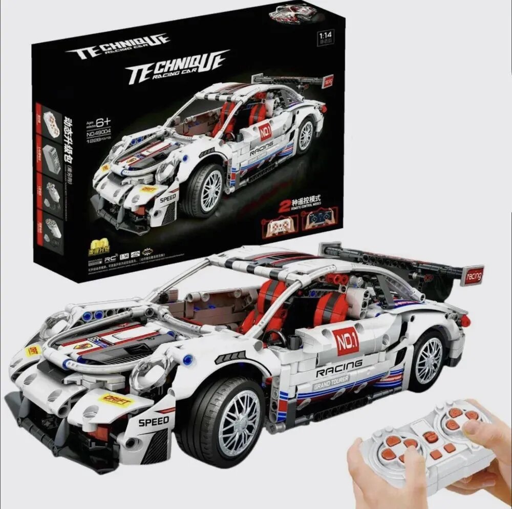 Конструктор "Porsche 911 RSR" радиоуправляемый, 1228 деталей