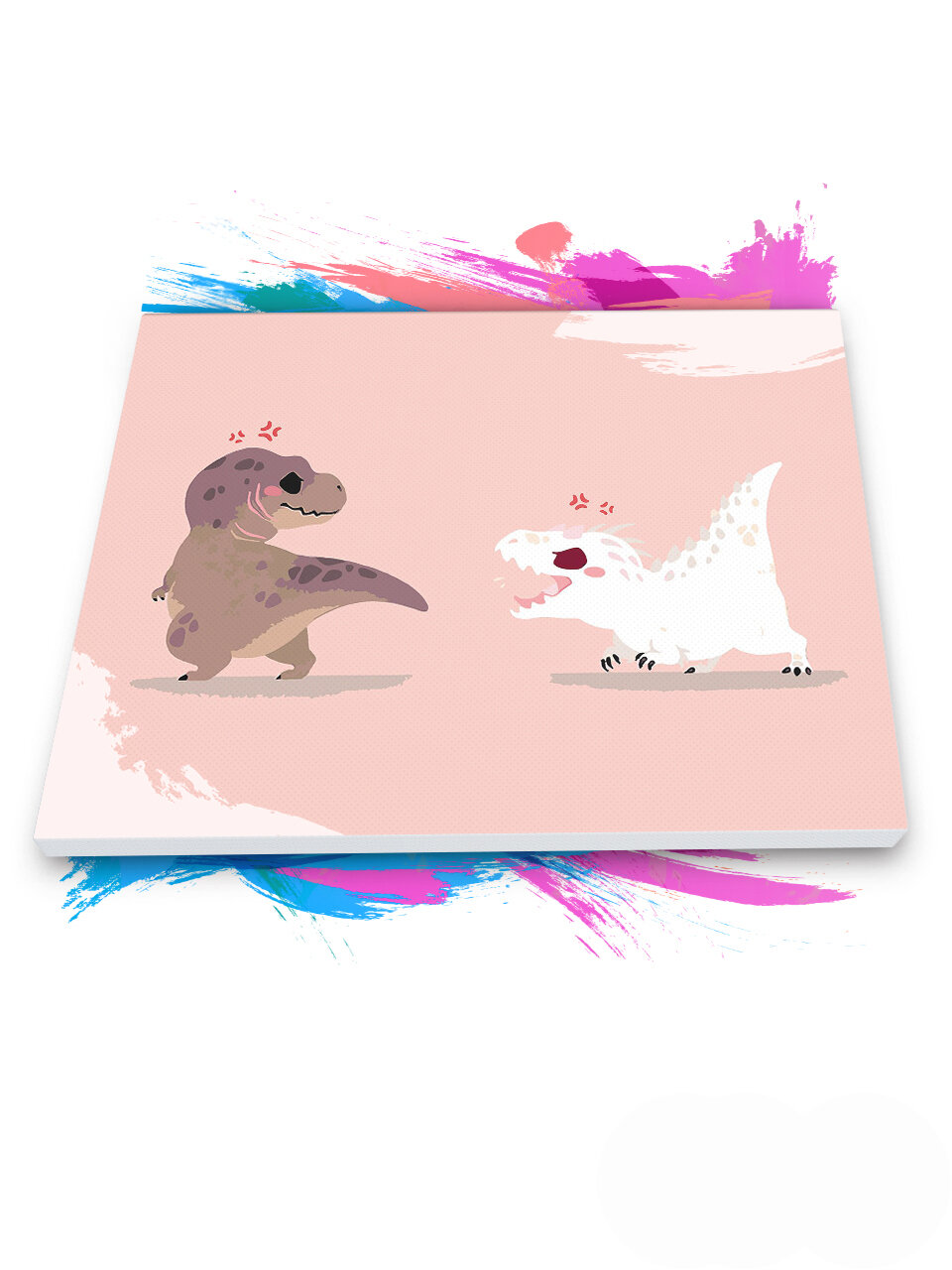 Картина по номерам на холсте Динозавры минимализм, 40 х 60 см