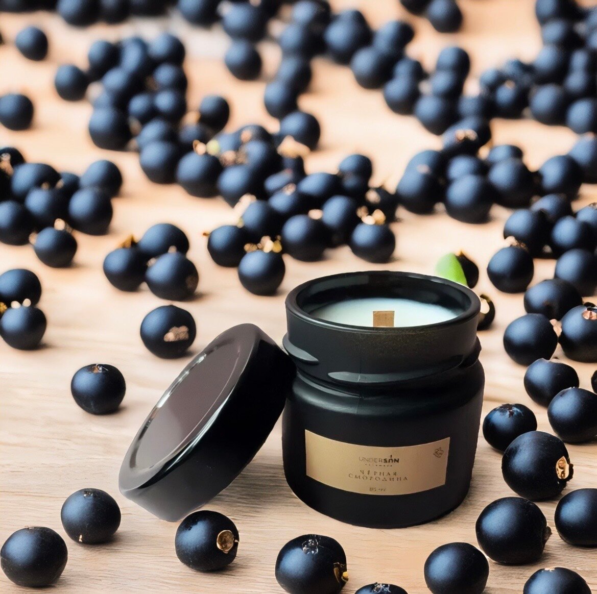 Свеча ароматическая "Чёрная смородина" 85 мл, UNDERSUN