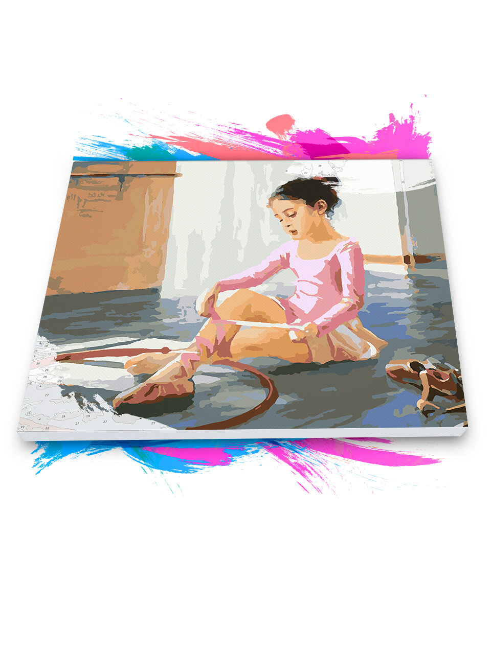 Картина по номерам на холсте Юная Гимнастка, 40 х 50 см