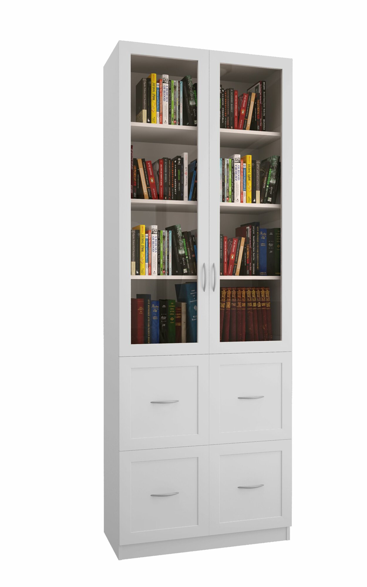 Книжный шкаф "Библиограф 2.4" 80х200х40, белый