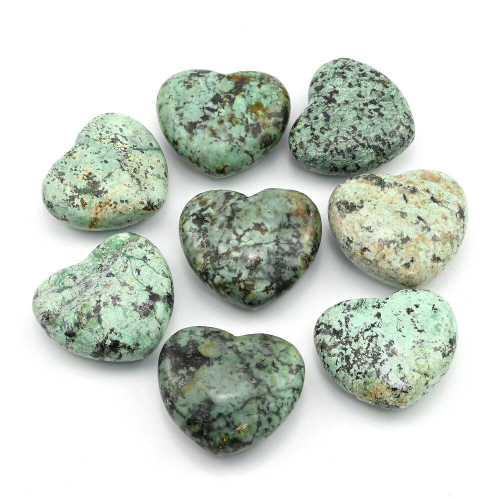 Сердце из камня (имитация бирюзы) 38*34*15мм .