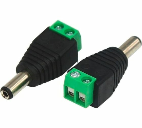 Разъем питания штекер 2.1x5.5 с клеммной колодкой под винт Ripo