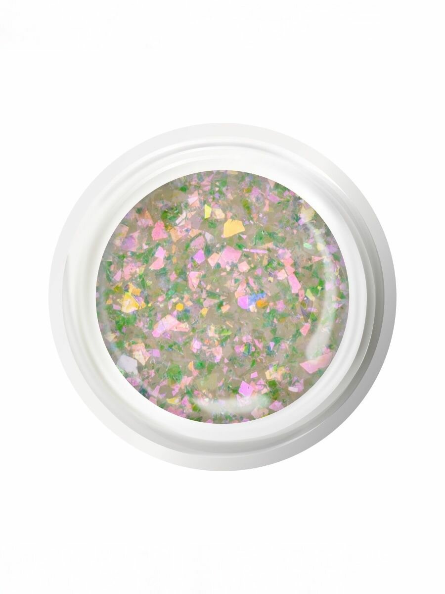 Билдер-гель с блестящими хлопьями Nail Club IBG-04 Mirage, 50 мл.