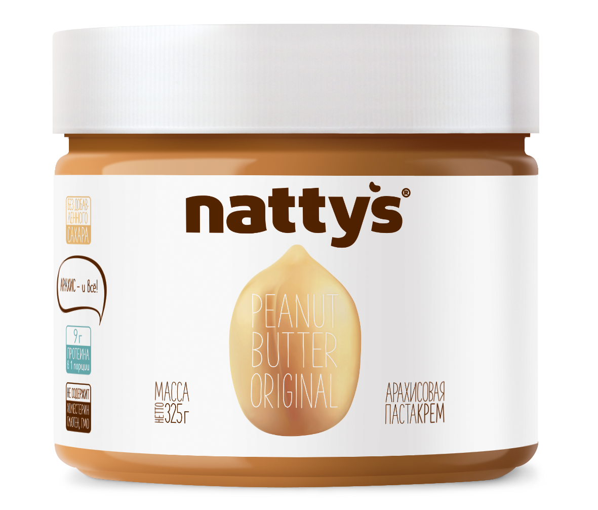 Паста Nattys Original арахисовая 325 г