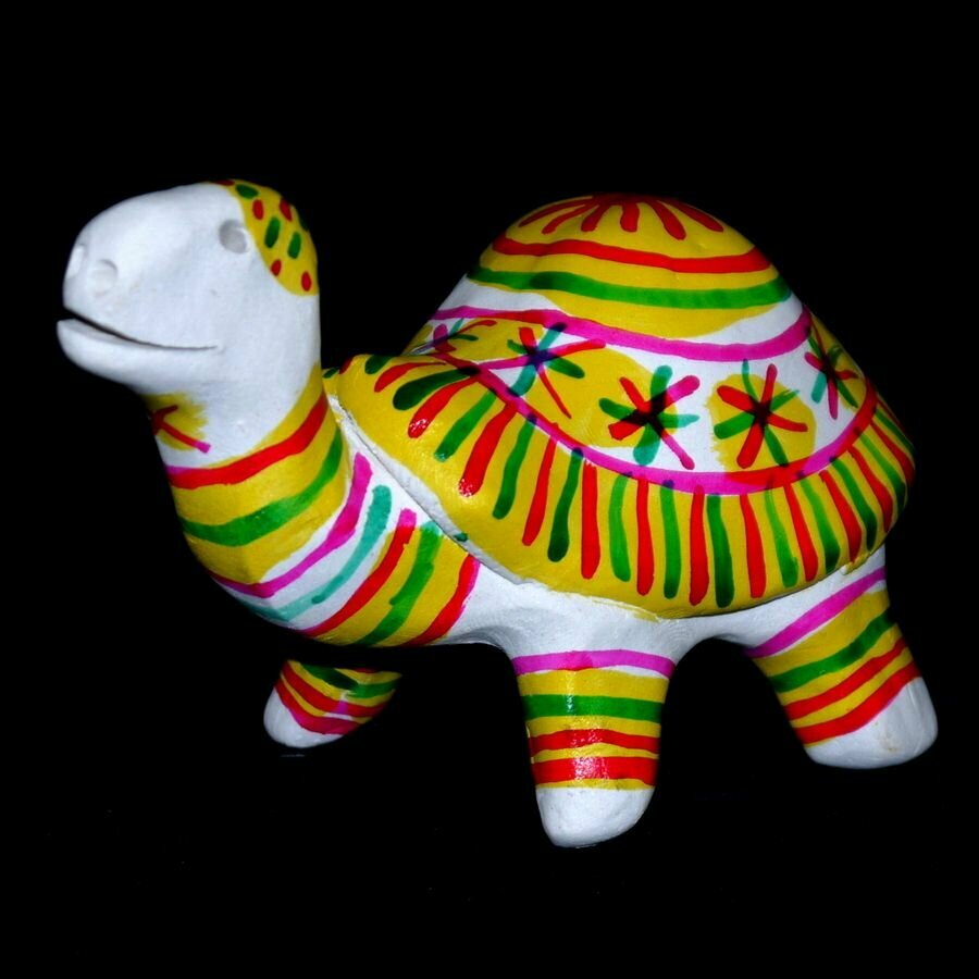 Черепаха, Свистулька, Филимоновская глиняная игрушка, ручная авторская работа