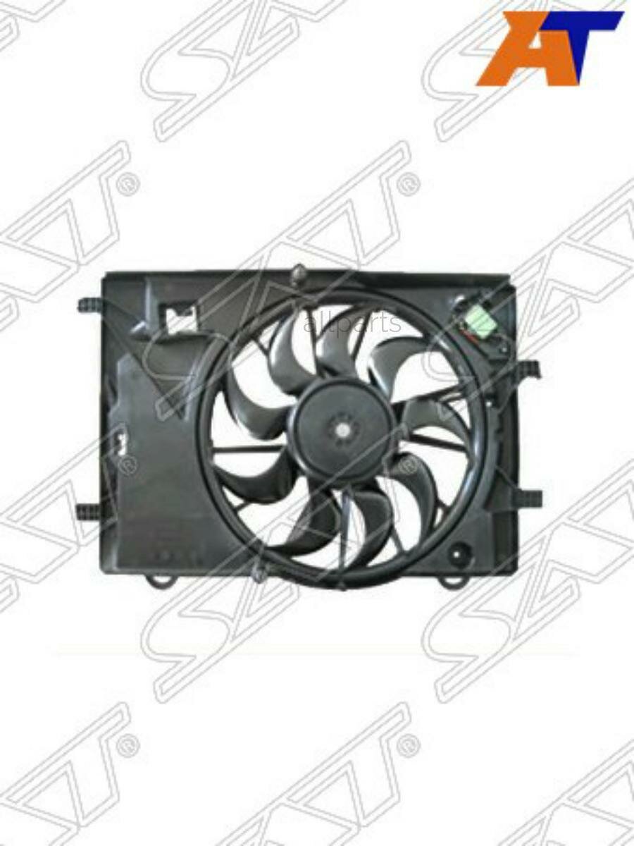 SAT ST-CVA6-201-0 Диффузор радиатора в сборе CHEVROLET AVEO 11-/OPEL MOKKA 12-