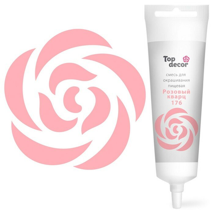 Пищевой краситель Top Decor гелевый «Розовый кварц»,100 г