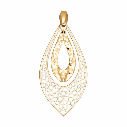 Подвеска, красное золото, 585 проба