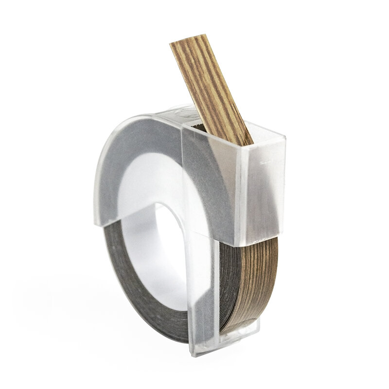 Лента Vell 5238-DW11 (9 мм x 3 м, темное дерево) для Vell Alpha и Dymo Omega (1 шт)