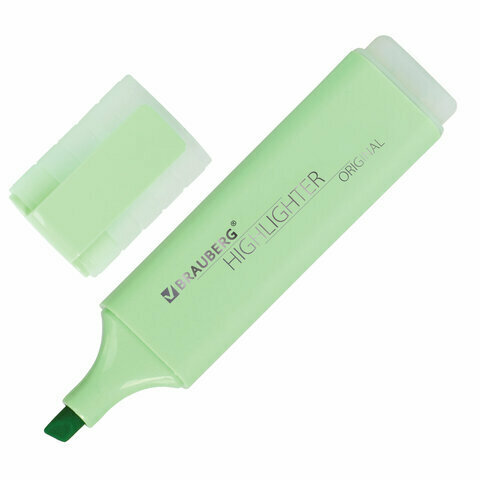 Текстовыделитель BRAUBERG "ORIGINAL PASTEL", мята, линия 1-5 мм, 151692