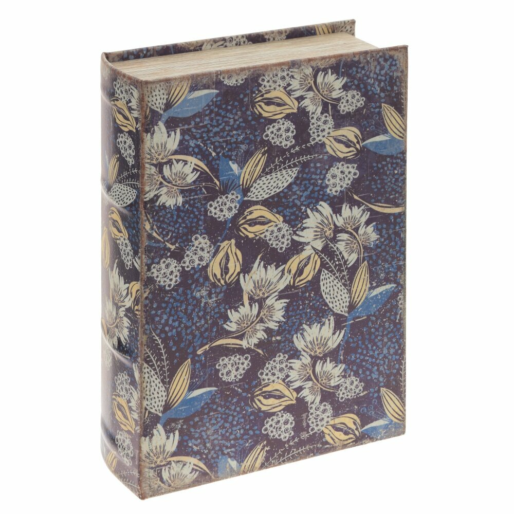Шкатулка Remeco 758393 "Шкатулка-Фолиант", синяя, для украшений, 18х27 см, 026858