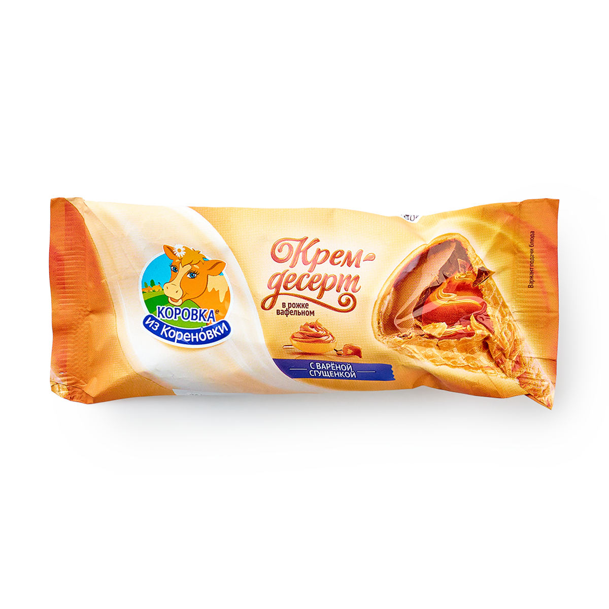 Крем-десерт Коровка из Кореновки, с варёной сгущёнкой, в глазури, 40 г