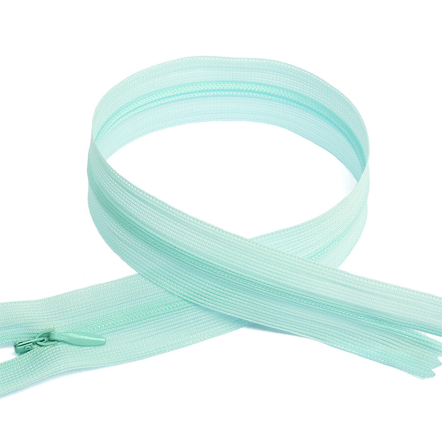 Молния MaxZipper пласт. потайная N3 50см н/р цв. F250 мятный уп.10шт