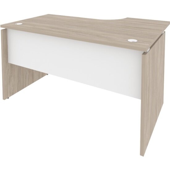 Стол эргономичный Riva CHAIR левый O. SA-2 (L) Дуб аттик/Белый бриллиант 1380*980*750 Onix