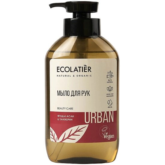 Жидкое мыло для рук Ecolatier Urban Ягоды асаи иТанжерин, 400 мл