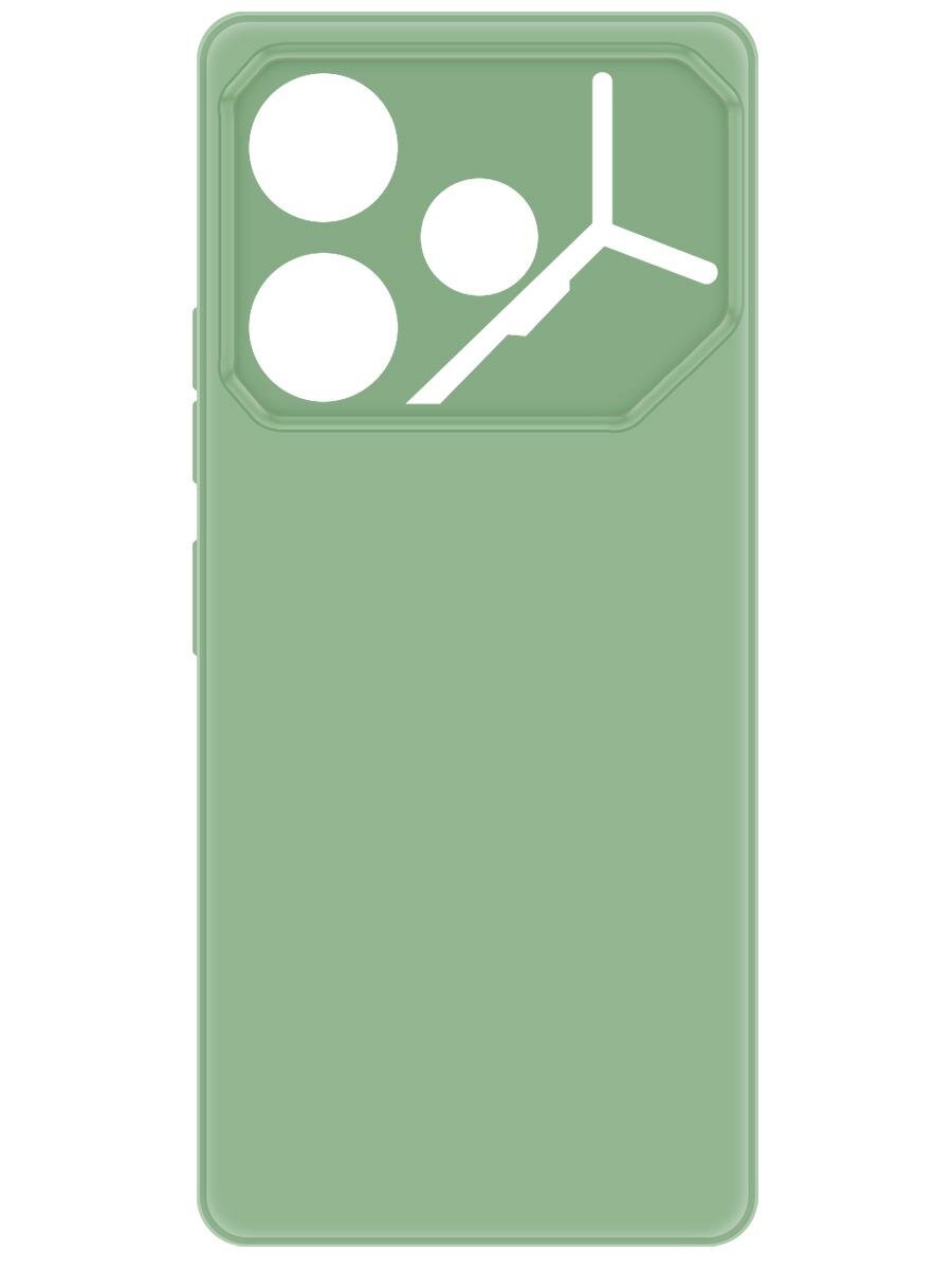 Чехол-накладка Krutoff Silicone Case для TECNO Pova 6 зелёный