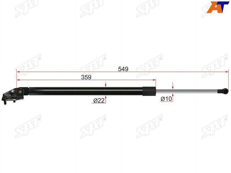 Амортизатор крышки багажника SAT ST-EG21-62-620C для Mazda CX-7, правый, 1 шт