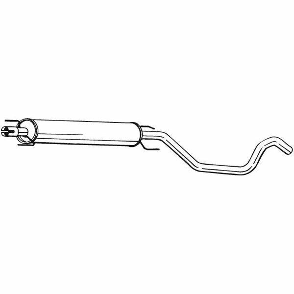 Средний глушитель выхлопных газов, BOSAL 285-423 (1 шт.)