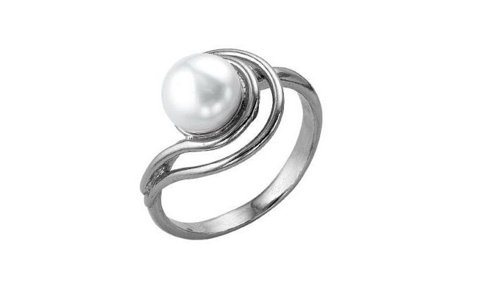 Кольцо, жемчуг имитация