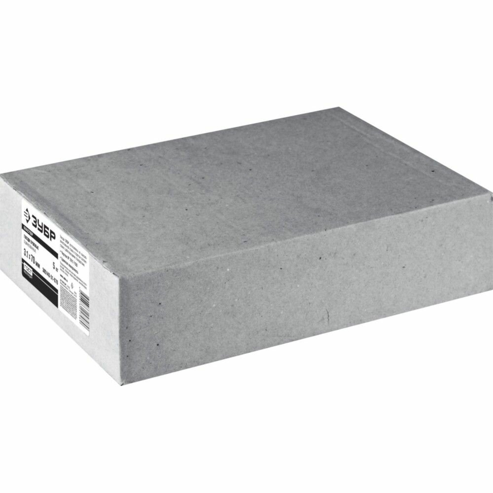 Ершеные гвозди 70 х 3.1 мм 5 кг. ( 1131 шт.) ЗУБР 305140-31-070