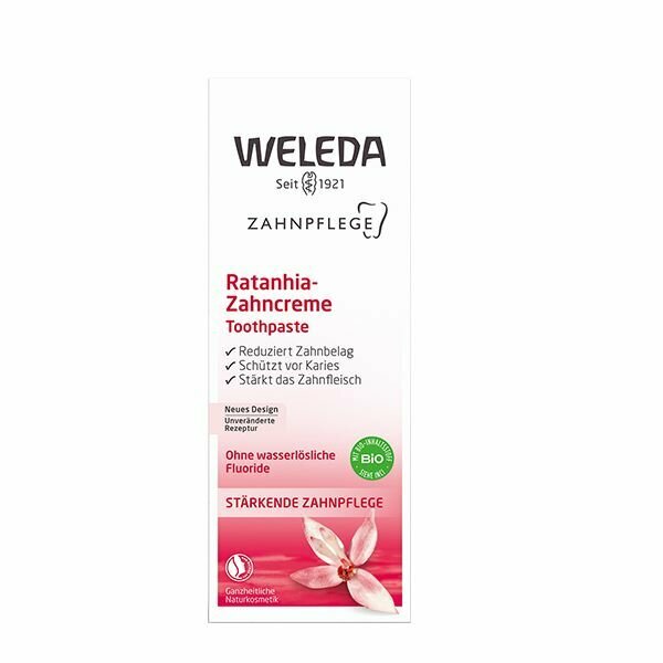 Паста зубная растительная ратания Weleda/Веледа туба 75мл (9808)